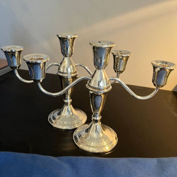 Duchin Creation | Accents | Vintage Set Of 2 Duchin Creation Sterling Silver Candelabra Converts ...